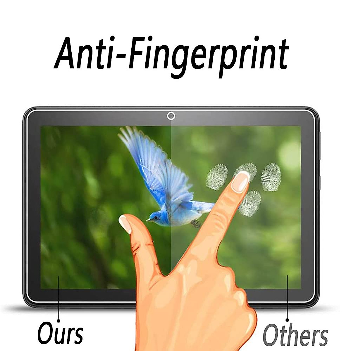 Macoku [2-Pack] Screen Protector for All New HD 10 2021 Release(11th Gen Tablet) Latest Model 1080P 10.1" Bubble-Free Tempered Glass, Full HD, 9H Hardness, Easy to Install