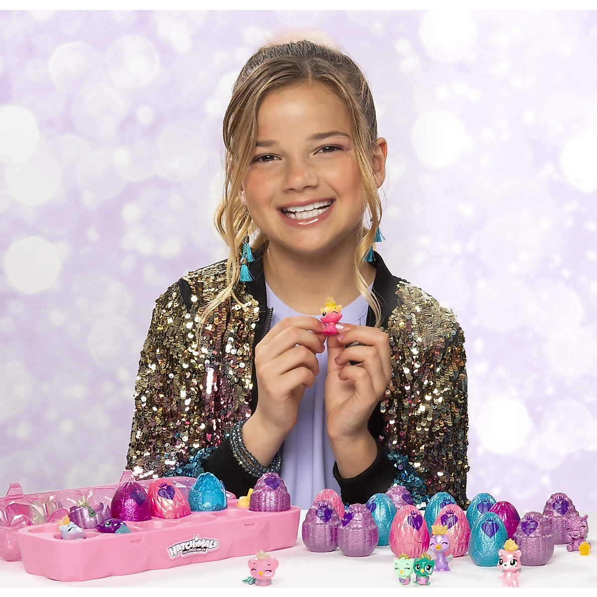 Hatchimals CollEGGtibles, Jewelry Box Royal Dozen 12-Pack Egg Carton with 2 Exclusive (Styles May Vary)