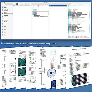 ELEGOO UNO R3 Project Most Complete Starter Kit with Tutorial Compatible with Arduino IDE (200+ Components)