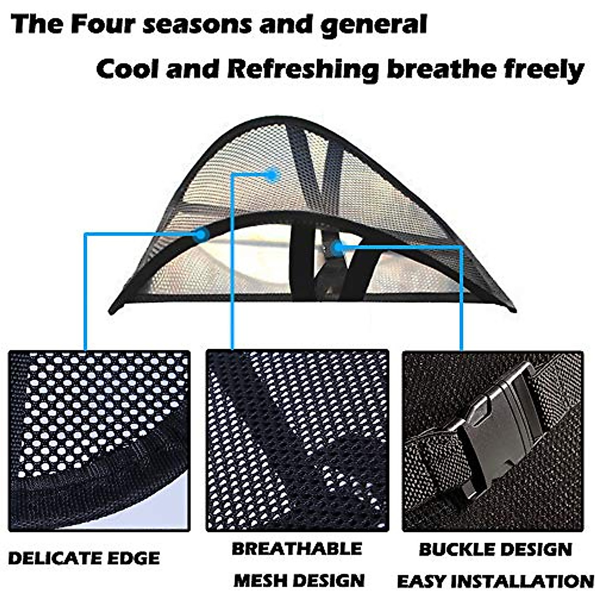 Big Ant Lumbar Support, Car Back Support Mesh Double Layers Ergonomic Designed for Comfort and Lower Back Pain Relief - Car Seat Lumbar Support for The Driver, Office Chair, Wheelchair