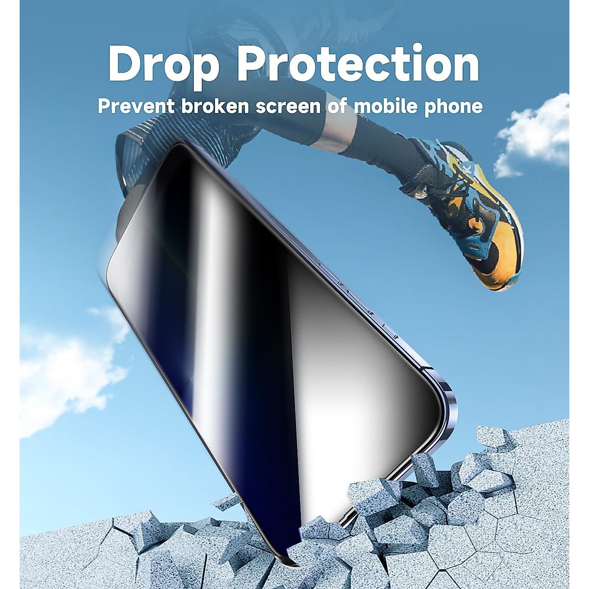 MAGIC JOHN 2 Pack for iPhone 13 Pro Max/iPhone 14 Plus 6.7 inch Privacy Glass Screen Protector, Auto Dust-Elimination Installation, Bubble Free, Easy Installation