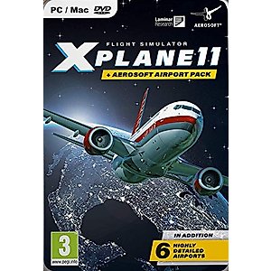 Xplane 11 Global and Aerosoft 6 Airports Collection PC DVD