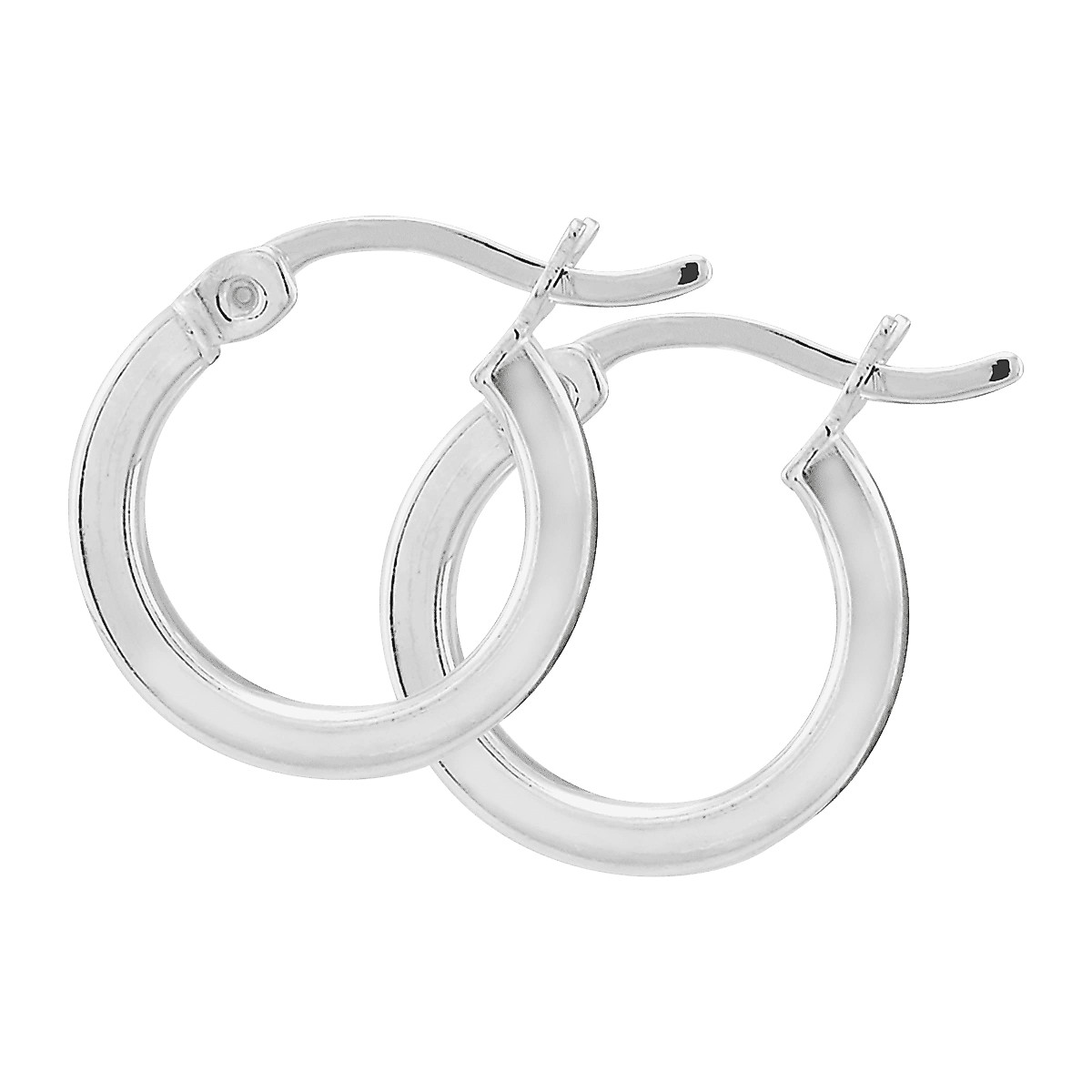 Silpada 'Squared Off' Hoop Earrings in Sterling Silver