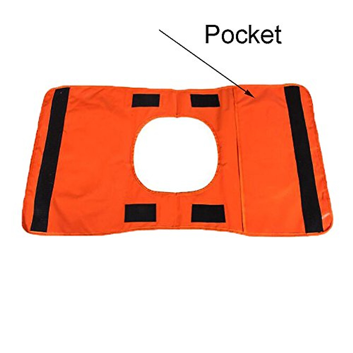 Comily Plus+ Off Road Recovery Winch Weight Bag,Safety Strong Durable PVC Winch Rope Dampener Blanket with Pocket-Light Orange Color