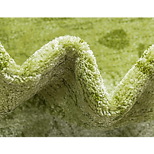 Unique Loom La Jolla Collection Farmhouse, Contemporary, Botanical, Traditional, Vintage Area Rug, 9 x 12 ft, Light Green/Green