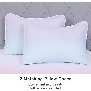 SCHNAUZER HOME Quilt Set King Size 3 Piece, Bailey Pattern Printed Bedding Coverlet Set, Lightweight Soft Reversible Bedspread Sets for All Season (1 Quilt & 2 Pillow Shams)