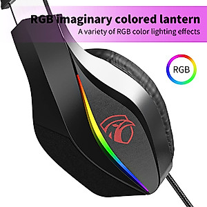 Gaming Headset, Wired Over-Ear Headphone with Noise Canceling Microphone,Stereo Bass Surround Sound, Perfect for PC PS4 PS5 Xbox One Controller