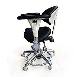 EUSONYSU Dental Furniture Dynamic Microscope Stool with Foot Controlled Dentist Stool