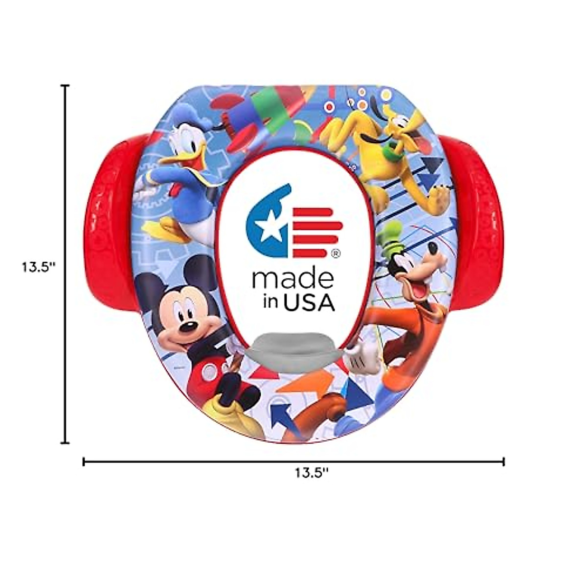 Disney Mickey Mouse "Clubhouse Capers" Potty Seat and Training Seat - Soft Cushion, Baby Potty Training, Safe, Easy to Clean