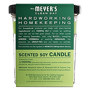 Mrs. Meyer's Soy Aromatherapy Candle, 35 Hour Burn Time, Made with Soy Wax and Essential Oils, Iowa Pine, 7.2 oz