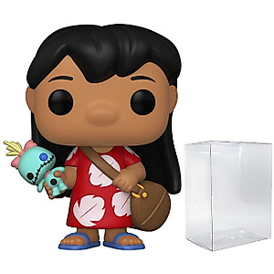 Funko Disney: Lilo & Stitch - Lilo with Scrump Pop! Vinyl Figure (Bundled with Compatible Pop Box Protector Case)