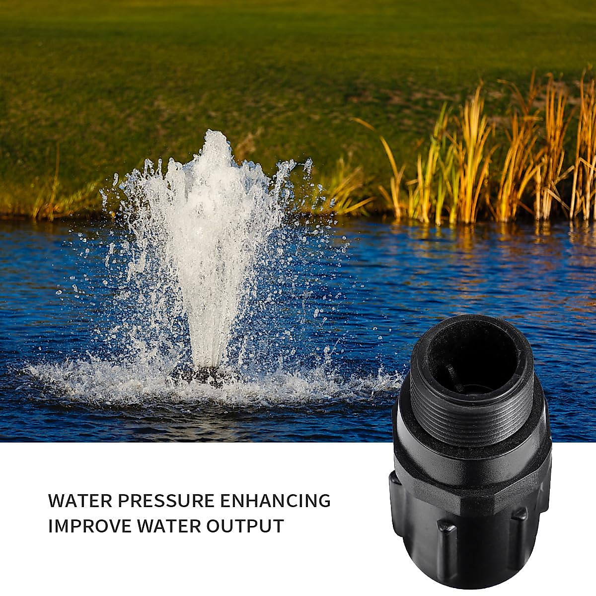 ULTECHNOVO Drip Irrigation Valve Garden Pressure Regulator Valve for Farm Garden Park Irrigation (25 PSI Black) Drip Irrigation Pressure Regulator