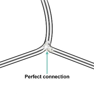 TIMMY Wire Hangers 40 Pack Stainless Steel Strong Metal Coat Hanger Clothes 16.5 Inch