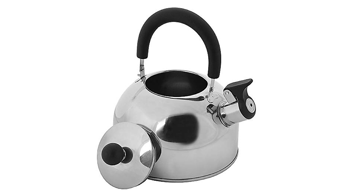 Lily's Home 2 Quart Stainless Steel Whistling Tea Kettle