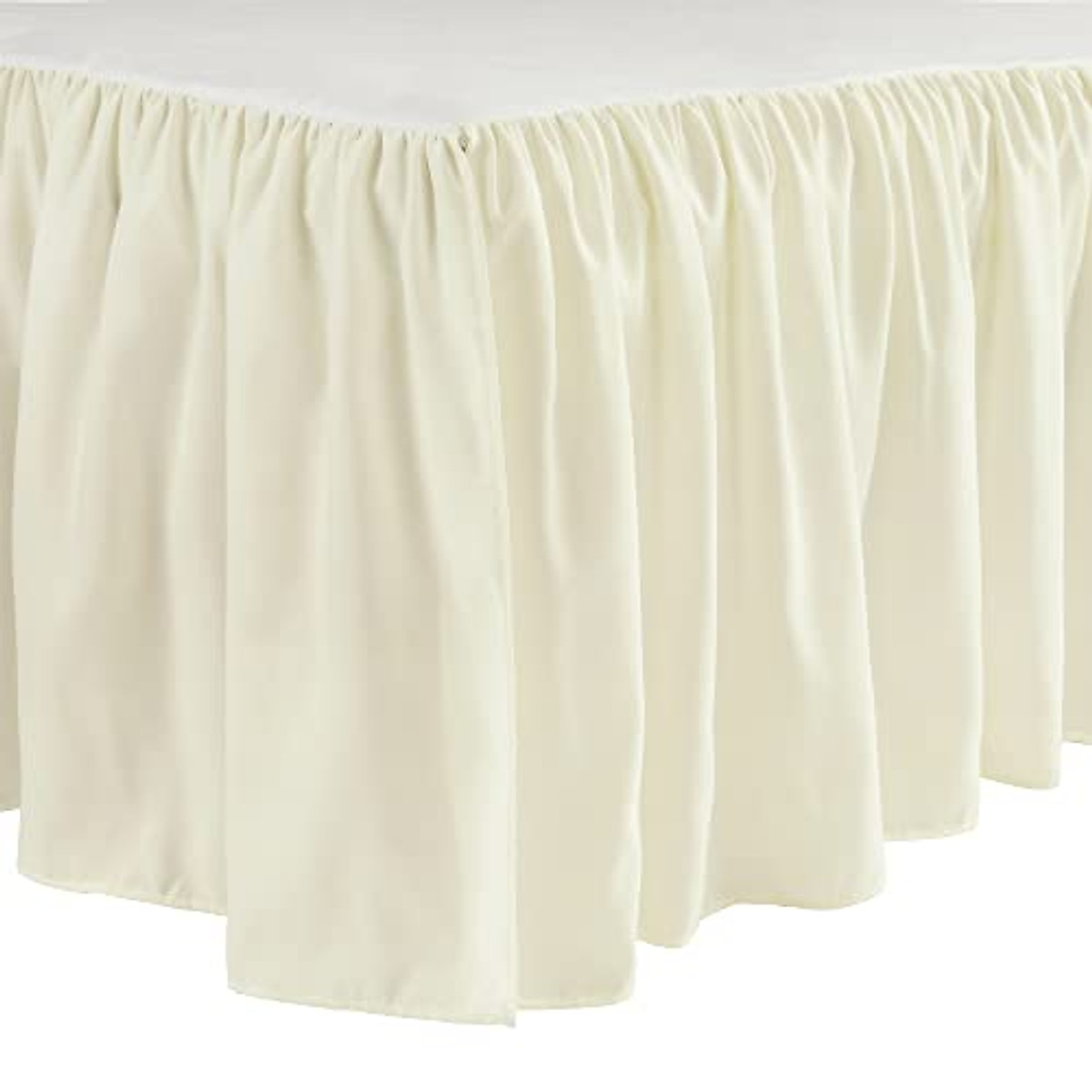 Lush Decor Ruffle Crib Skirt, 16" Drop, Ivory