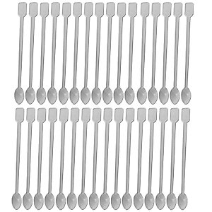 Coffee Spoon 500 PCS Disposable Tiny Coffee Tea Spoon White Plastic Stir Cocktail Sticks Mini Tea Stirrer