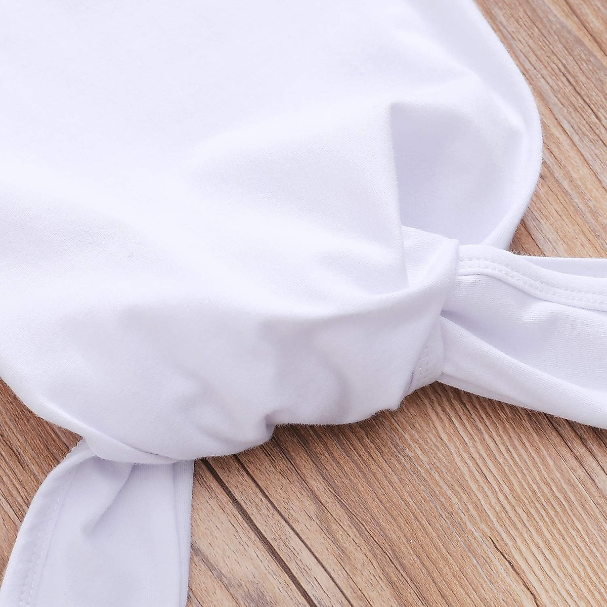 OPAWO Unisex Newborn Baby 3-Pack Cotton Knotted Gowns with Mitten Cuffs and Matching Hat for Boys Girls(Black,White,Gray/0-6 Months)