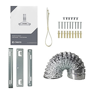 CIARRA Wall Mount Range Hood 30 inch 760m3/h Ducted Convertible Ductless Range Hood Vent in Stainless Steel CAS75308