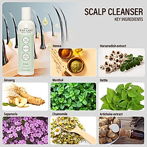 Bioken Enfanti Intensive Scalpi Scalp Cleanser – Cream Type 8 oz Deep Cleanse Soothes Dry Skin Scalp Care Removes Excess Sebum Promote Hair Growth