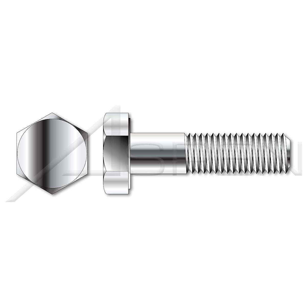 (25 pcs) M16-2.0 X 120mm, DIN 931 / ISO 4014, Metric, Hex Head Cap Screws Bolts, Part Thread, A4 Stainless Steel