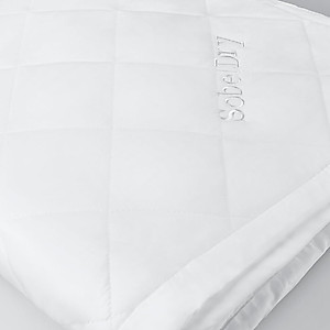 Sobel Westex: Hotel Sobel Dry Hypoallergenic Mattress Pad | Hotel & Resort Quality, 100% Water Resistant, Quiet, Soft & Supportive Microfiber Fill | Hypoallergenic, Downlike Feel, (Twin Size)