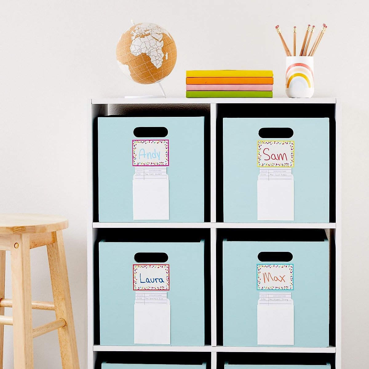 100 Pack Self-Adhesive Library Card Pockets for Book Checkouts, CDs, DVDs, Classroom Supplies (3.5 x 4.5 In)