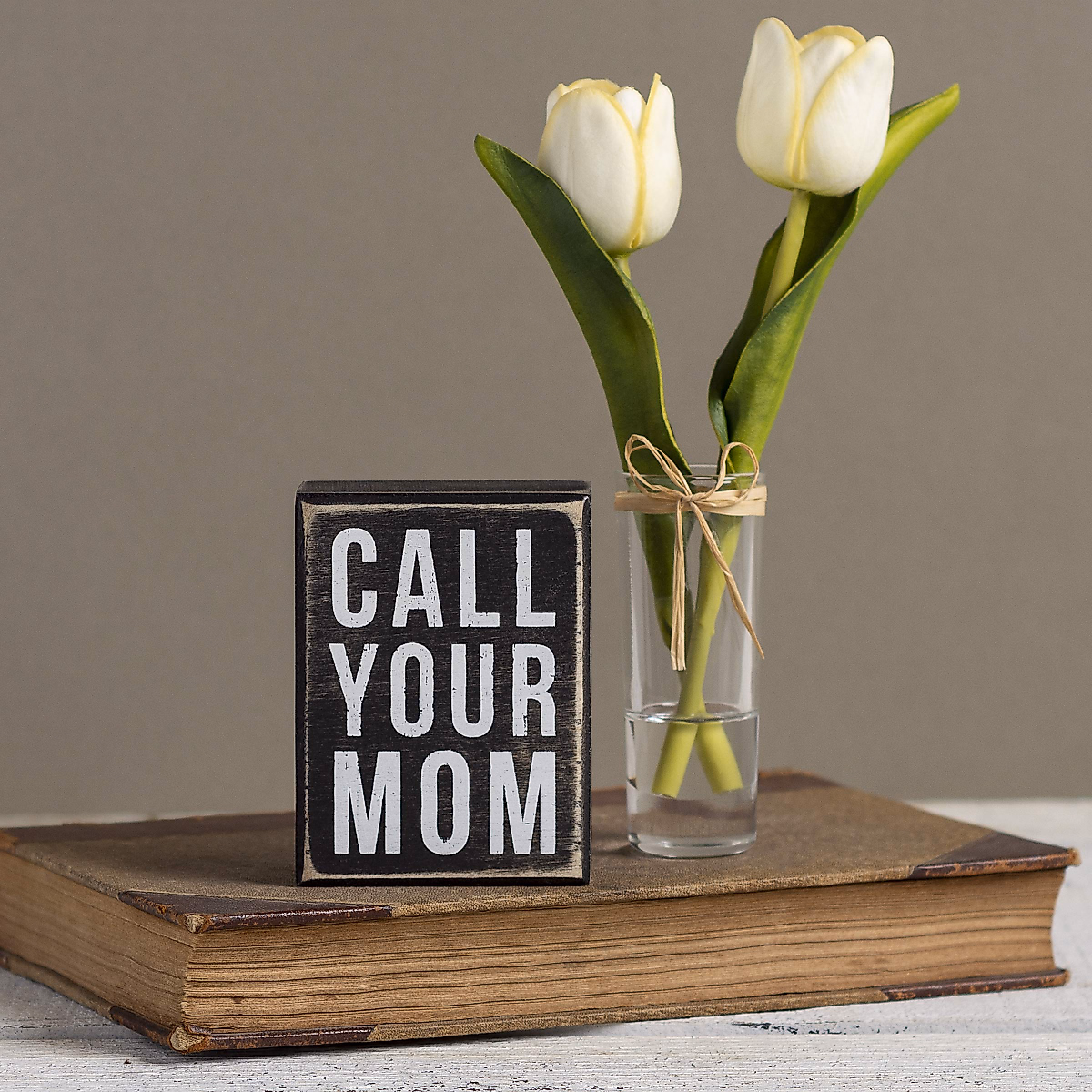 Primitives by Kathy 21723 Box Sign, 3" x 4", Call Your Mom