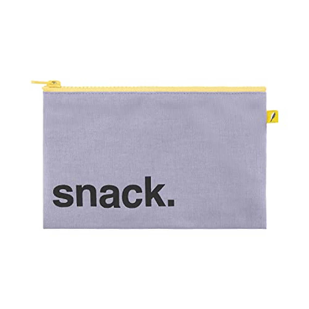 Fluf Zip Snack Sack: Reusable Snack & Sandwich Bag, Zipper Closure | Organic & Recycled Materials | Tested Food-Safe | Machine Washable (Lavender, Snack)