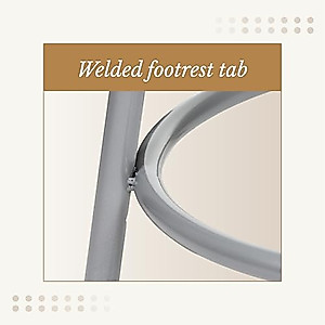 OEF Furnishings (2 Pack) Steel Stools, Grey, 30" High, No Assembly Required