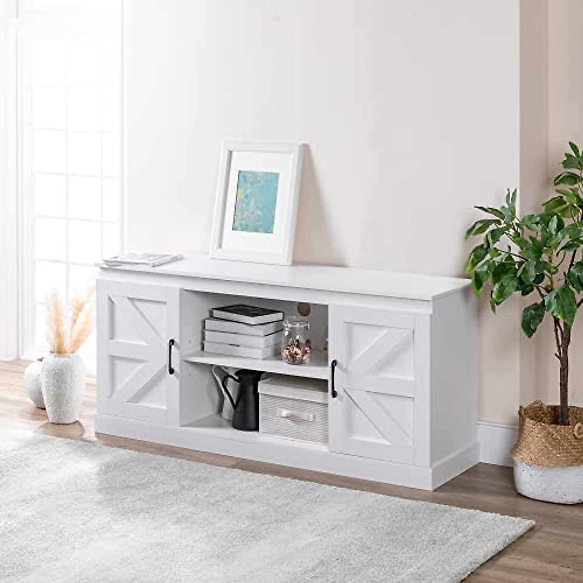 Zinus Wade TV Stand, White