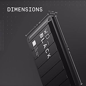 WD_BLACK 500GB P50 Game Drive SSD - Portable External Solid State Drive, Compatible with Playstation, Xbox, PC, & Mac, Up to 2,000 MB/s - WDBA3S5000ABK-WESN