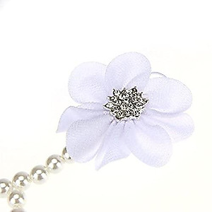 Baby Girl Foot Flower Shoes Barefoot Sandals Pearl Chiffon