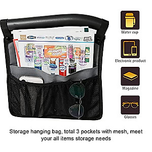 Wostore Rocking Lounger Patio Chaise Sunbathing Chair with Recliner Movable Sleep Bed Included Pillow and Breathable Texteline Farbic-Grey