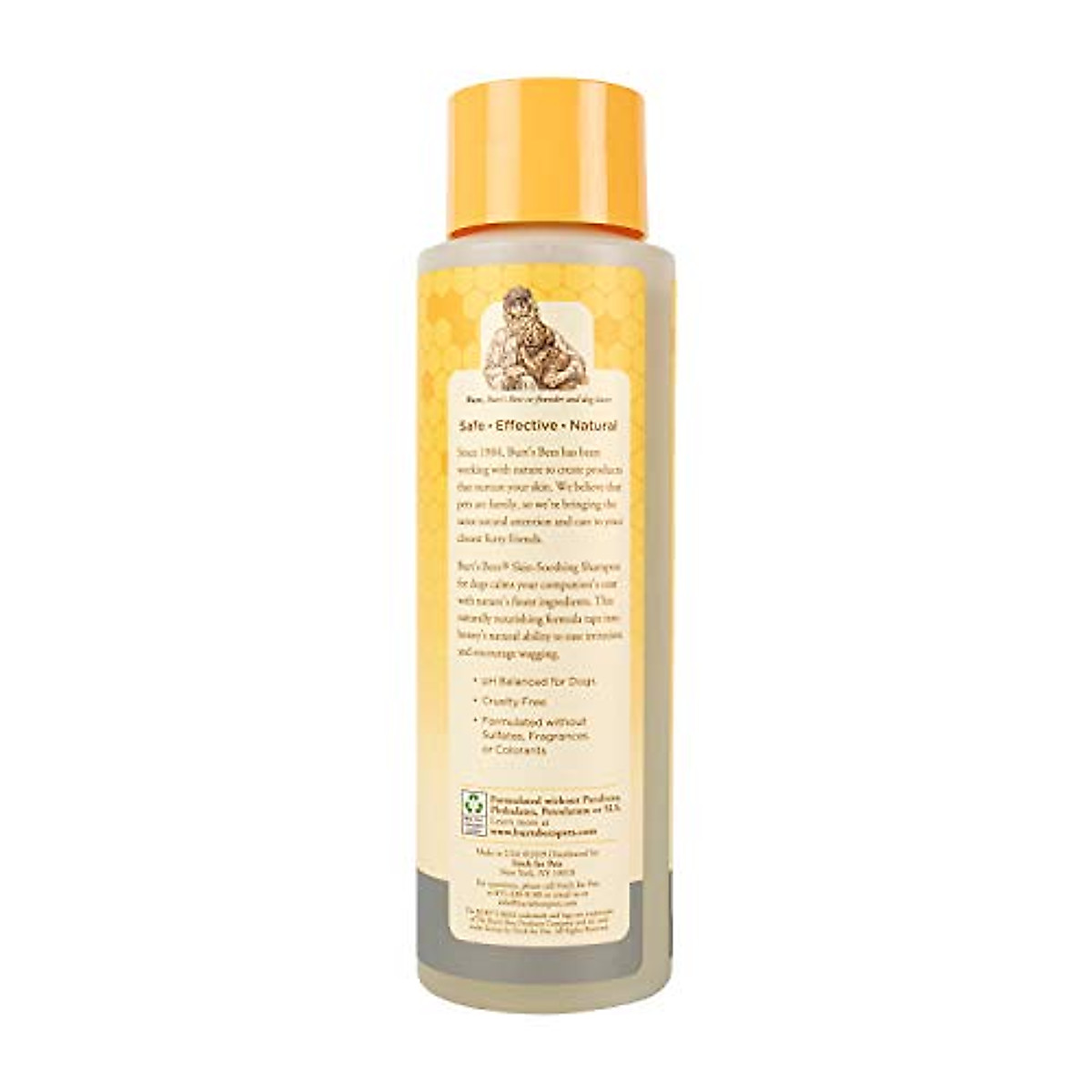 Burt's Bees for Pets Natural Skin Soothing Shampoo with Honey | Dog Shampoo for All Dogs and Puppies | Safe for Dogs with Dry and Sensitive Skin | pH Balanced for Dogs - Made in USA, 16 Ounces