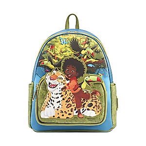 Loungefly Disney: Encanto - Antonio and Parce The Jaguar Backback, Amazon Exclusive, Multicolor