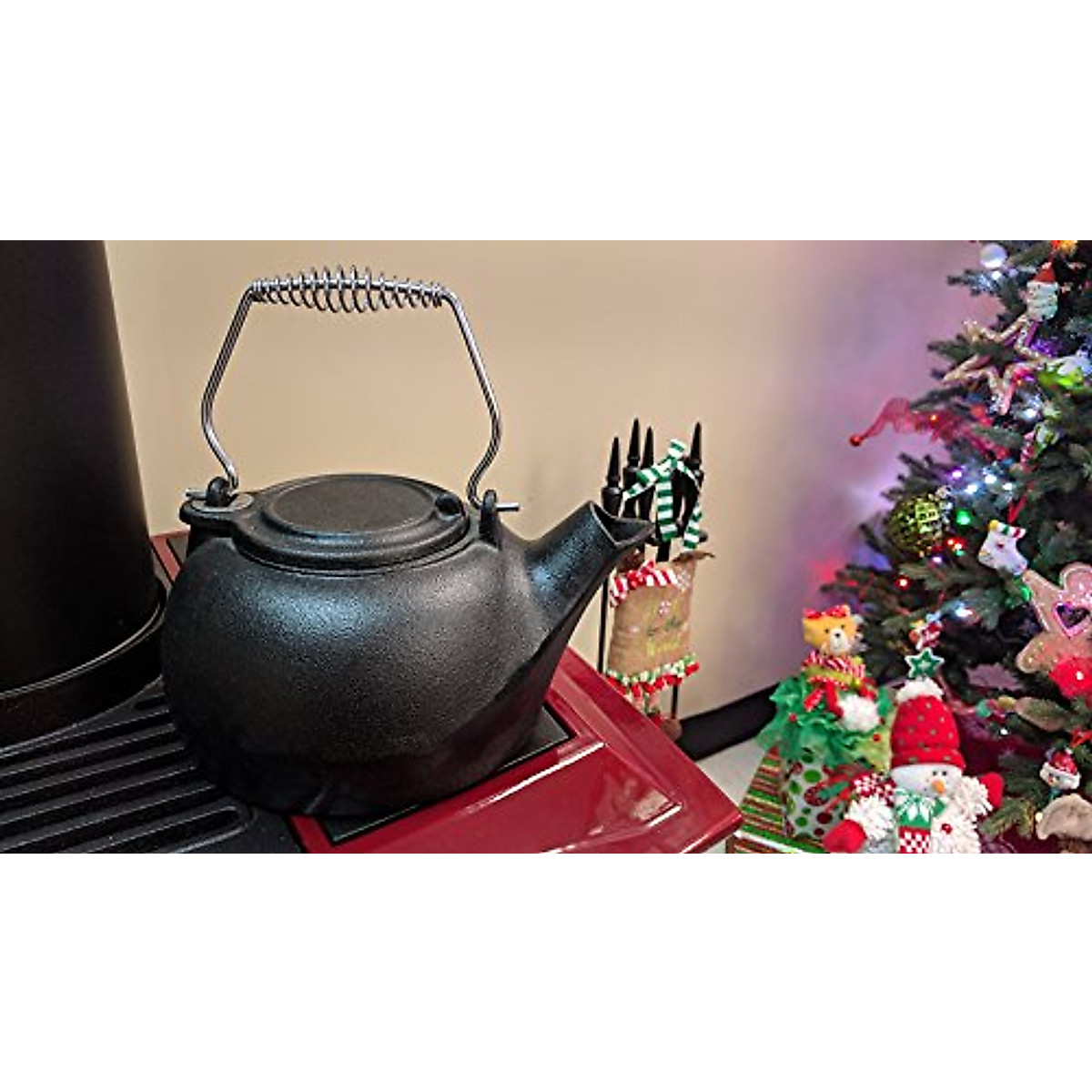 US Stove Company Kettle Fireplace 3Qt Black, L