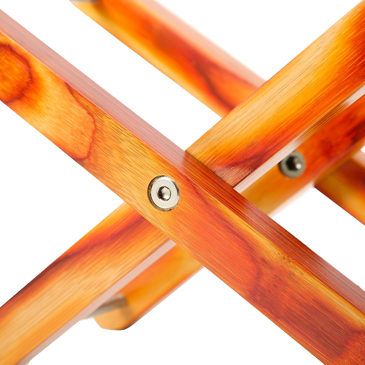 Miwayer Bamboo 4 Gears Adjustable Upscale Guitar Foot Rest Non-Slip Foot Stool Foldable Footrest from 4.5" up to 8"，Accessory for Classical Acoustic Guitar Part