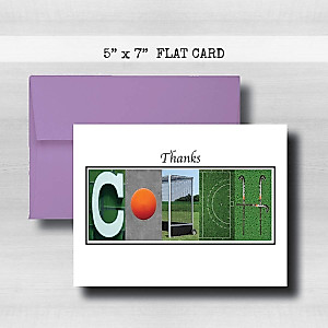 Personalized Field Hockey Coach Thank You Card, 5"x 7" FLAT CARD, Greeting Cards