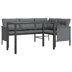 WFAUIBR Dining Set 2 Piece Patio ，Classic Sofa Set，Segmented Sofa Set，for Deck, Pool Side, Bedroom, Living Room, Coffee Shop，Porch Garden，66.1" x 45.7" x 25.6"