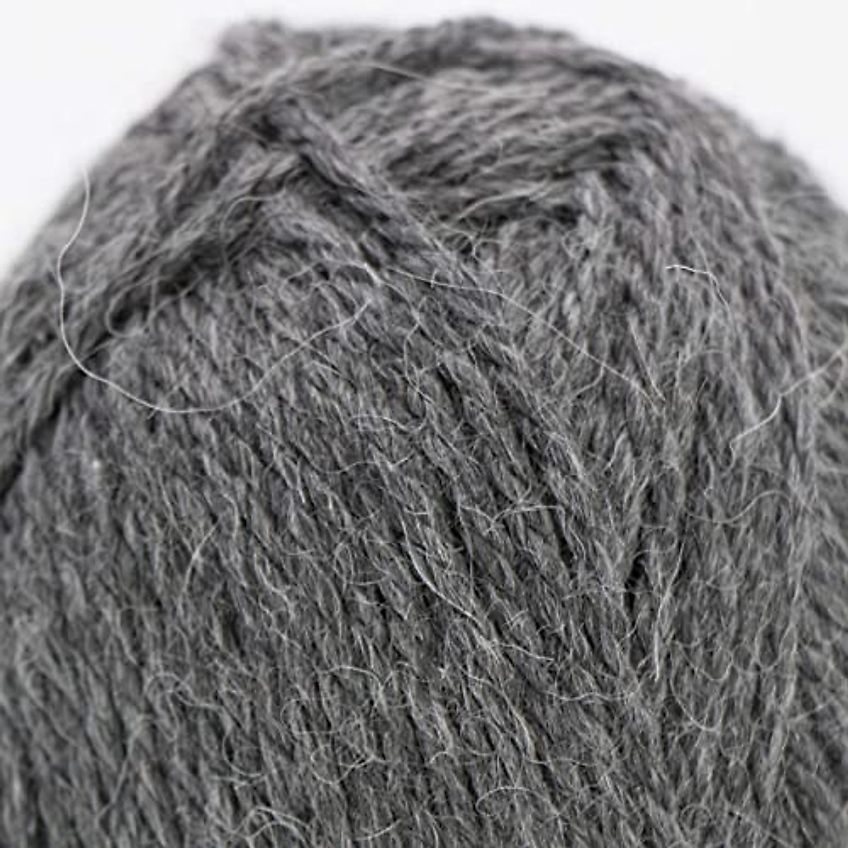 [ Set of 3 Small Gorgeous Skeins ] Alpaca Yarn Blend [ Umayo ] [ DK ] #3 (5.25 Ounces/150 Grams Total) Lovely and Soft to Enjoy Knitting - Crocheting - Weaving [ Grey ]