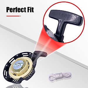 Pull Start Recoil Starter for Coleman CK100-S CT100U CC100X Mini Bike SK100 Go-Kart 97cc 2.8 HP MM-B80 Mini Bike with Spark Plug