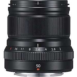 Fujifilm XF 50mm F/2 R WR Lens (Black) with Advanced Accessory and Travel Bundle | Fuji xf 50mm Lens