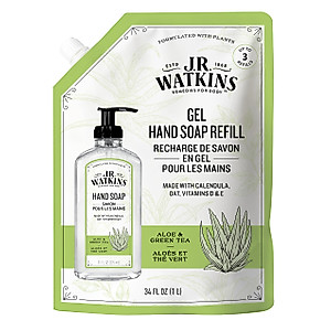 J.R. Watkins Hand Soap Refill, Aloe and Green Tea 34 fl Ounce