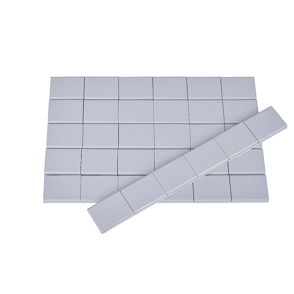 Aain AA024 1/2oz Adhesive Stick On Wheel Weights, Tire Weights For Wheel Balancing 48Strips/Box, Gray,288pcs Tape Made in US, Grey, 1/2oz(0.5oz)