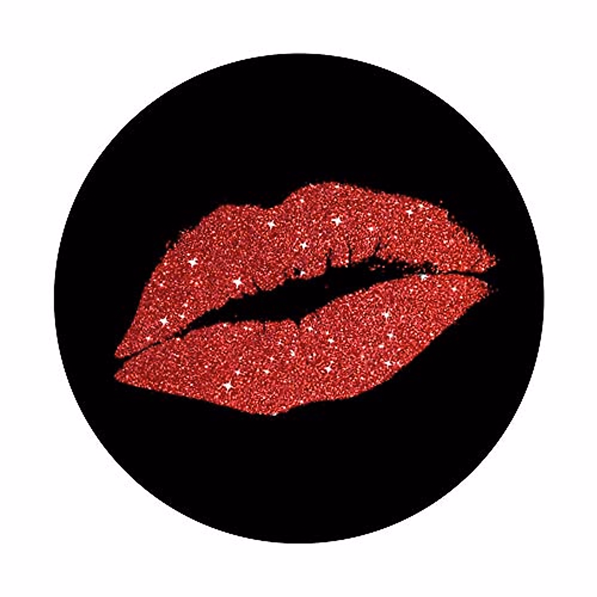 Sexy Red Lips, Glam Kiss, Red Sparkle, Cute For Girls, Girly PopSockets PopGrip: Swappable Grip for Phones & Tablets
