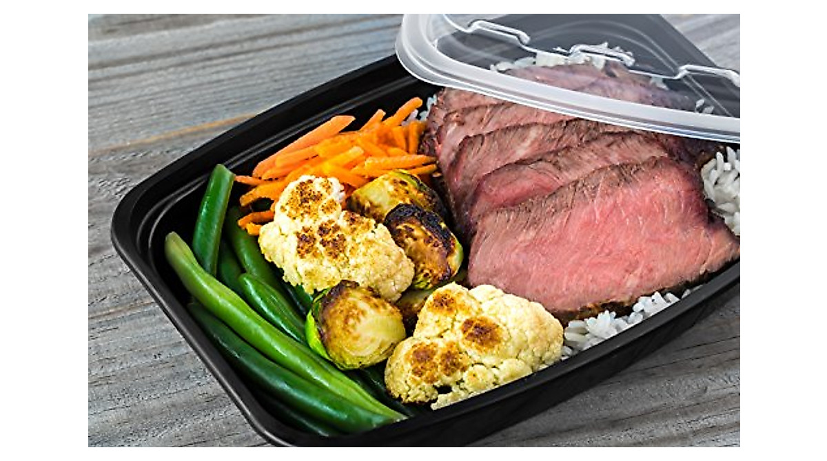 Snap Pak 38oz Food Storage Containers Pack | Leak Resistant & Microwave ...