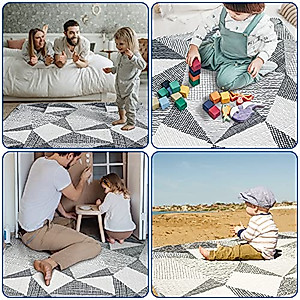 Baby Play Mat for 50"x50" Playpen,Kids Tents Mat Cotton,Foldable Crawling Mat for Floor,One-Piece Crawling Mat Non Slip Baby Mat for Floor,Portable Travel Large Play Mats