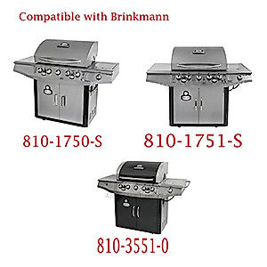 SUONA BR-39 Gas Grill Burner Tube Replacement Parts for Brinkmann 810-3885-S, 810-1750-S, 810-1751-S, 810-3885-F, 810-3551-0, Charmglow 810-7450-S, 810-8550-S, Grillada, 16 3/16 Inch, 5 Pack