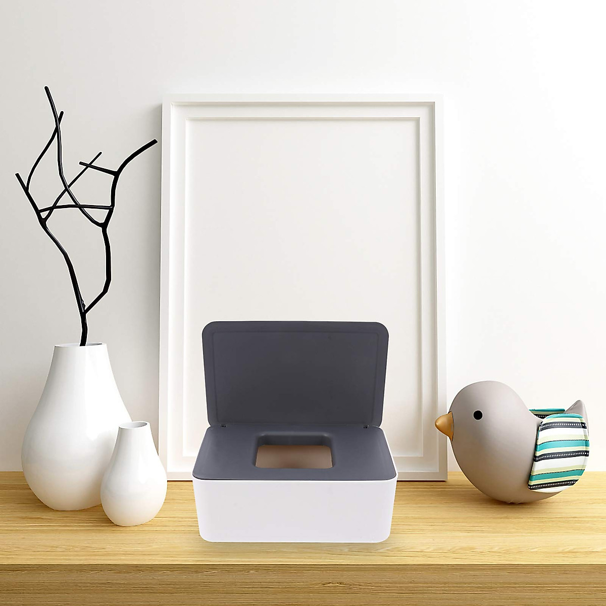 1pc Storage Box Plastic Tissue Case Dispenser Holder with Lid Dispenser Holder