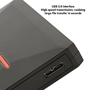 2.5inchExternal Hard Drive Enclosure, 5Gbps Transfer Speed, Plug and Play, Supports up to 2TB, for Windows, for Lunix for OS X
